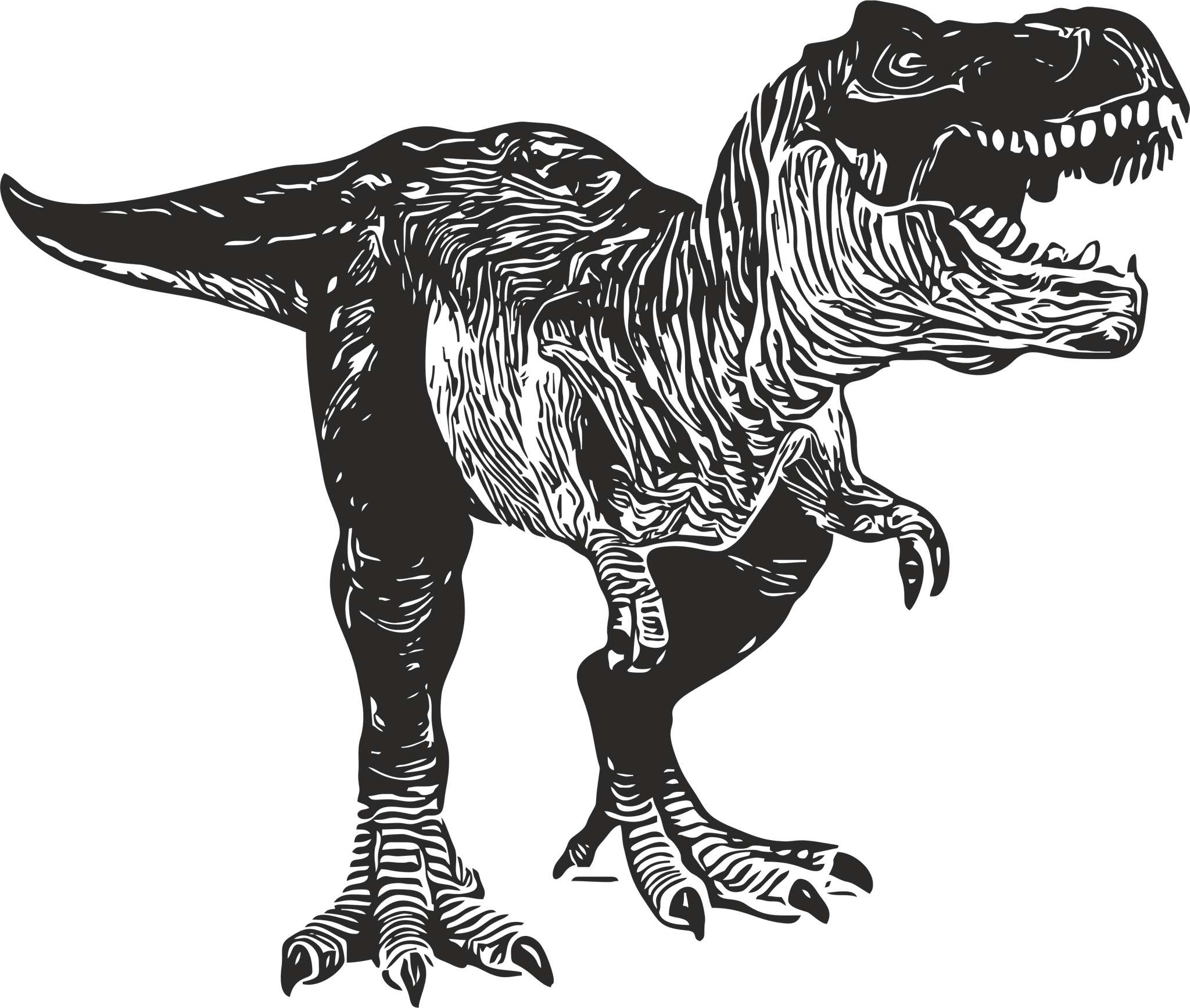 Prehistoric T-Rex Sticker – Ferocious Dinosaur Wall Decor